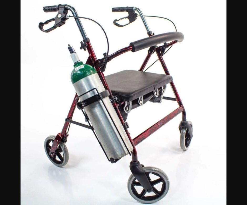 Oxygen Bottle/Tank Holder for Mobility Scooter Wheelchair Walker ...
